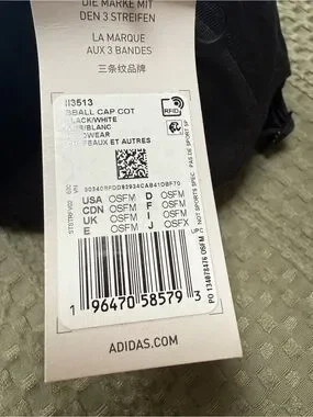 adidas | Accessories | Adidas Adult Black Classic Logo Baseball Cap ...